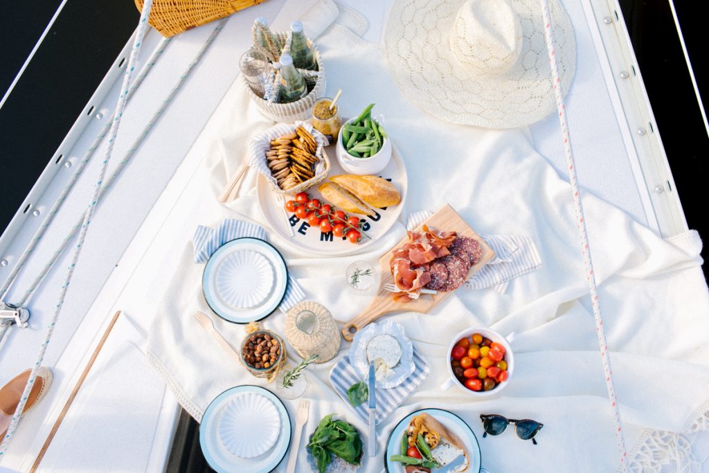 A Summer Picnic out Sailing - Monika Hibbs