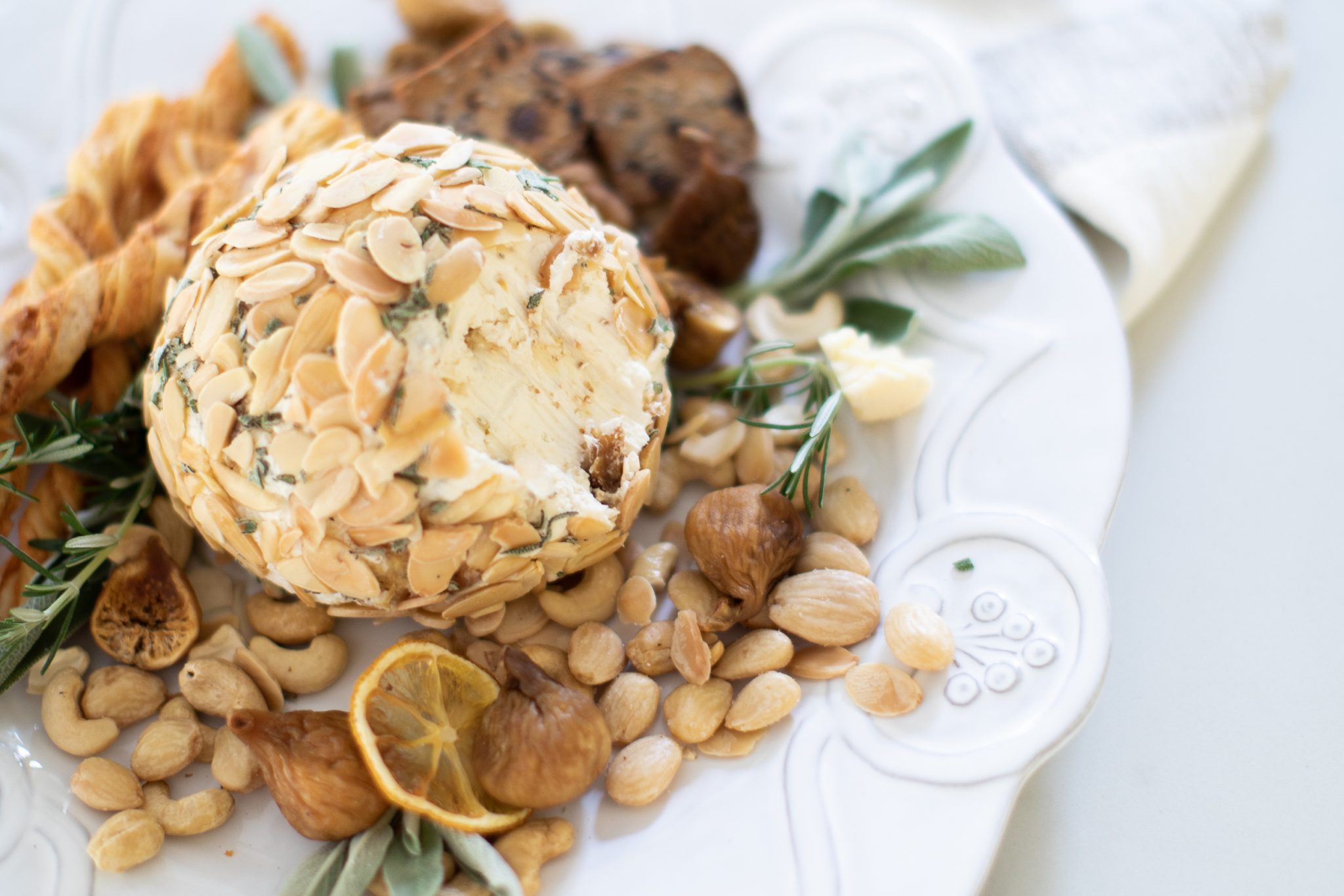 Herb & Fig Cheese Ball - Monika Hibbs